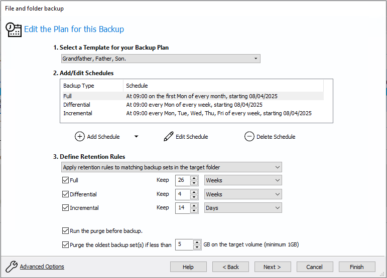 Creating a File and Folder Backup
